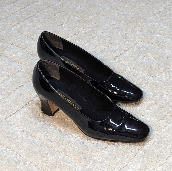 Sesto Meucci | Shoes | Sesto Meucci Black Block Heel Shoes 8m | Poshmark